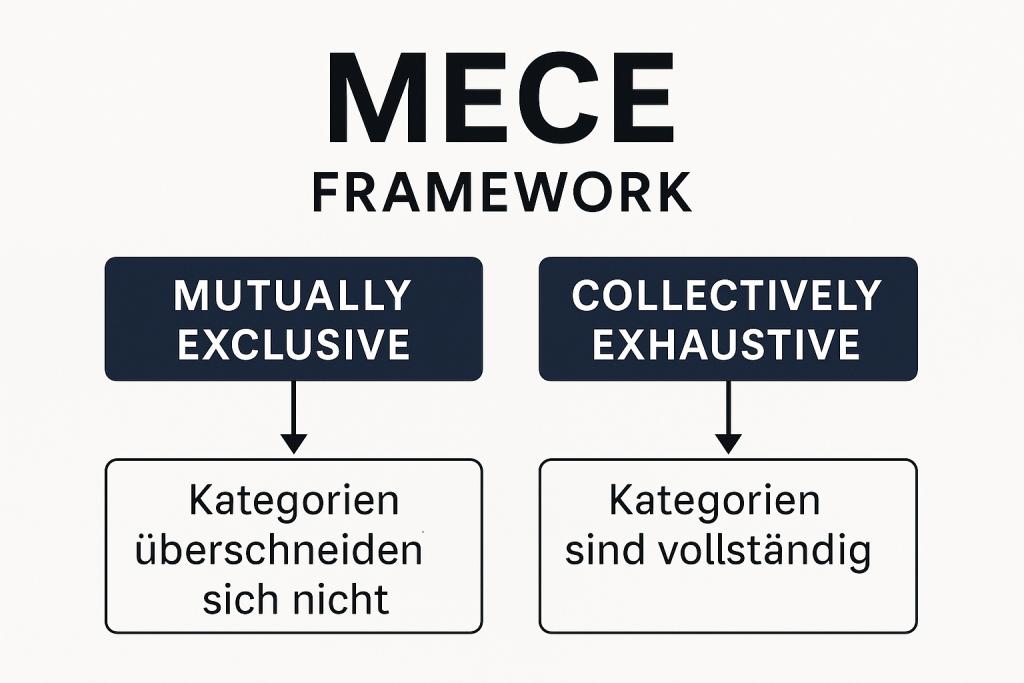 MECE Framework: Mutually Exclusive, Collectively Exhaustive erklärt